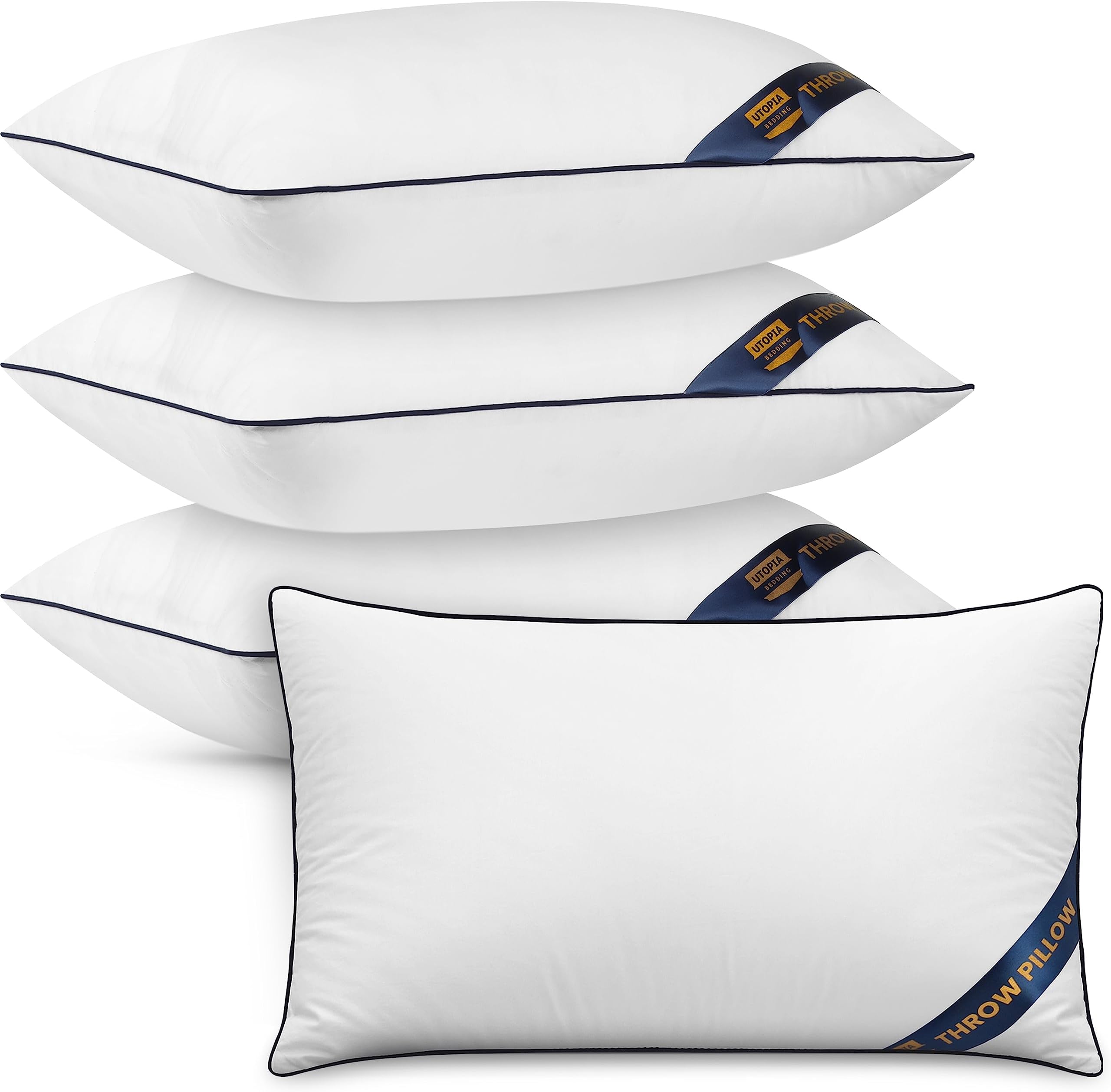 Amazon.com: EDOW Throw Pillow Inserts, Set of 4 Lightweight Down ...