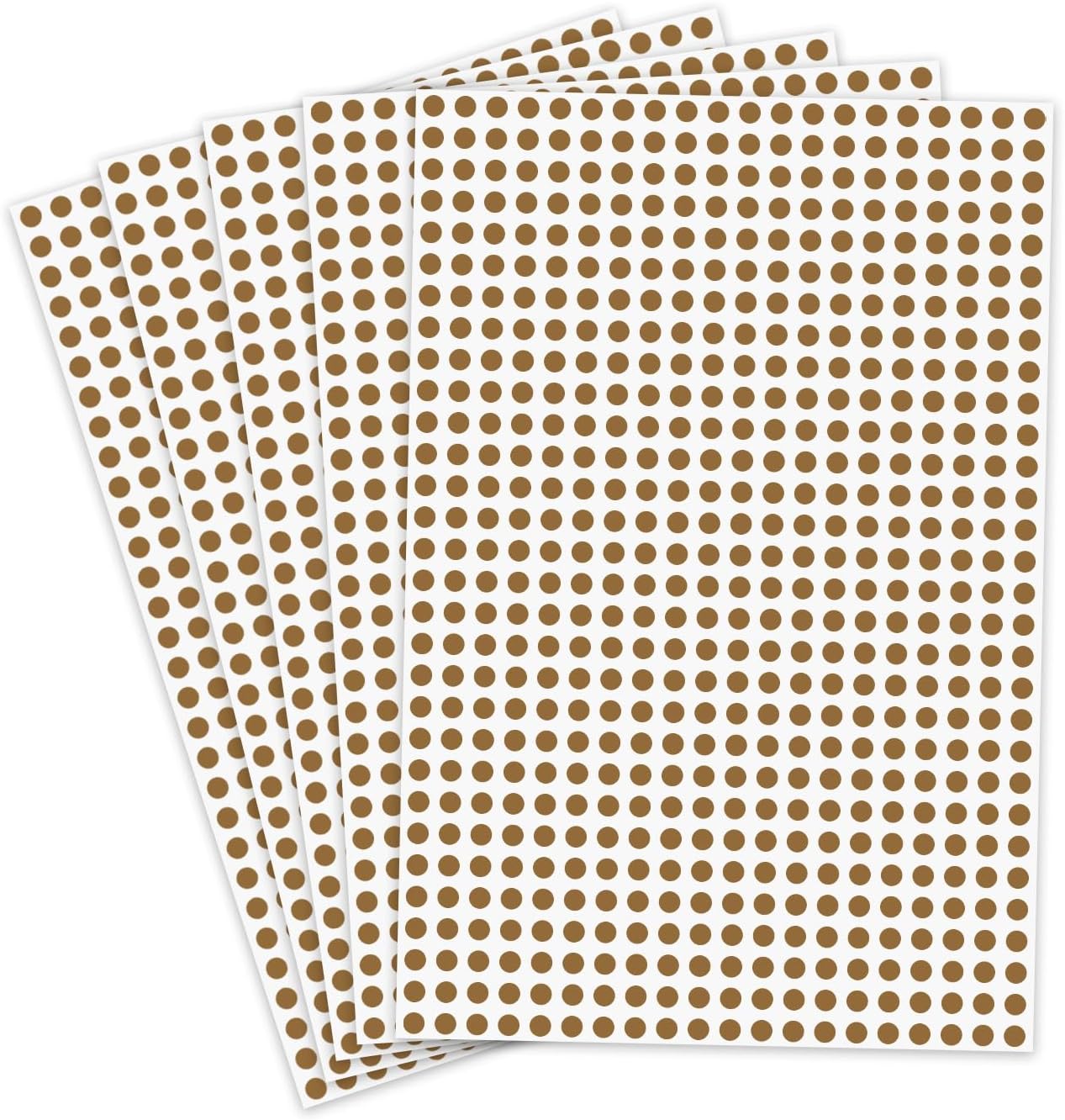 Amazon.com : Starboling Dot Stickers,1/4 Inch Brown Circle Stickers ...