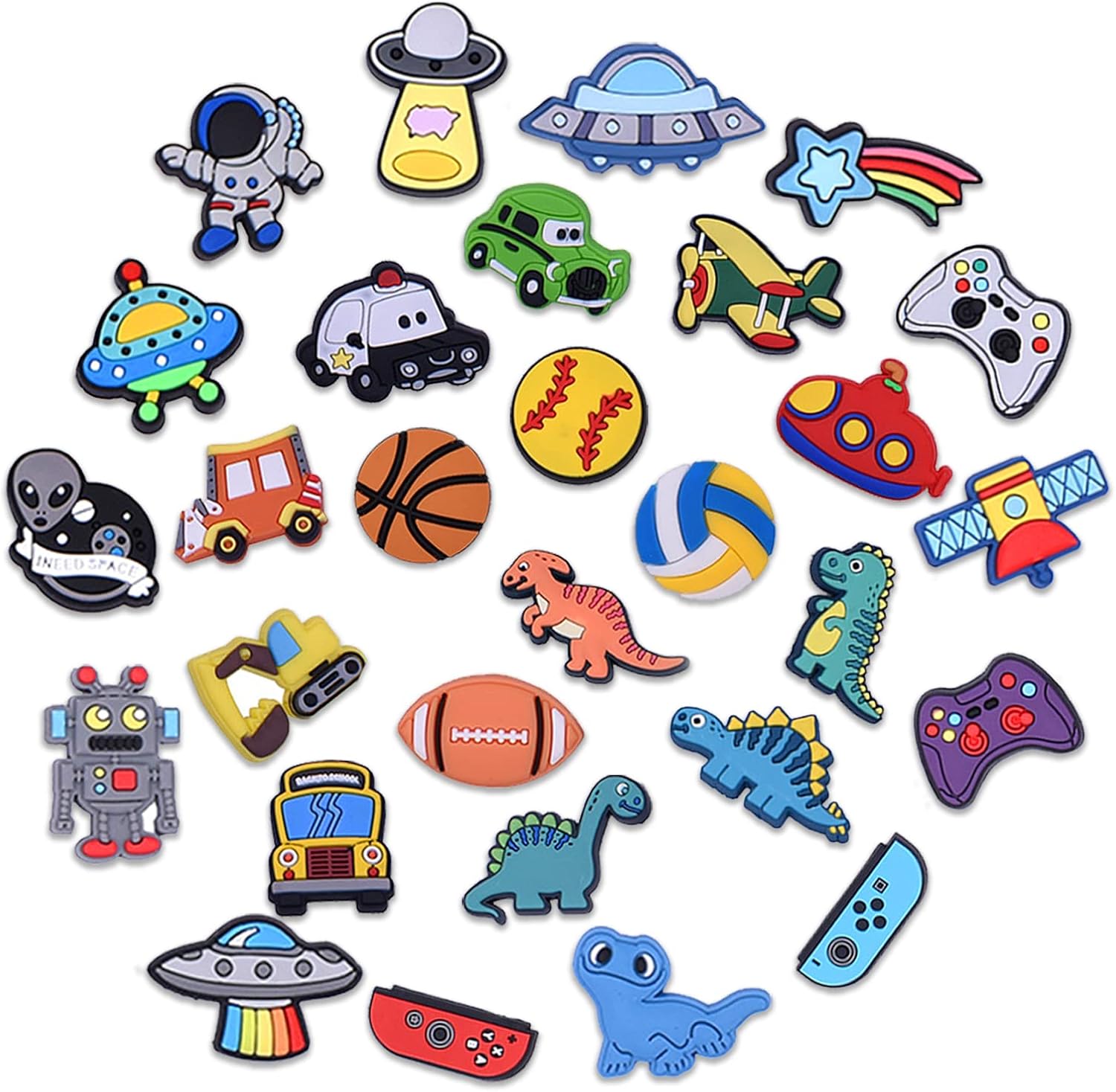 Peysaitr Shoe Charms for Croc, 30PCS Well Selected Different Shape Cute ...