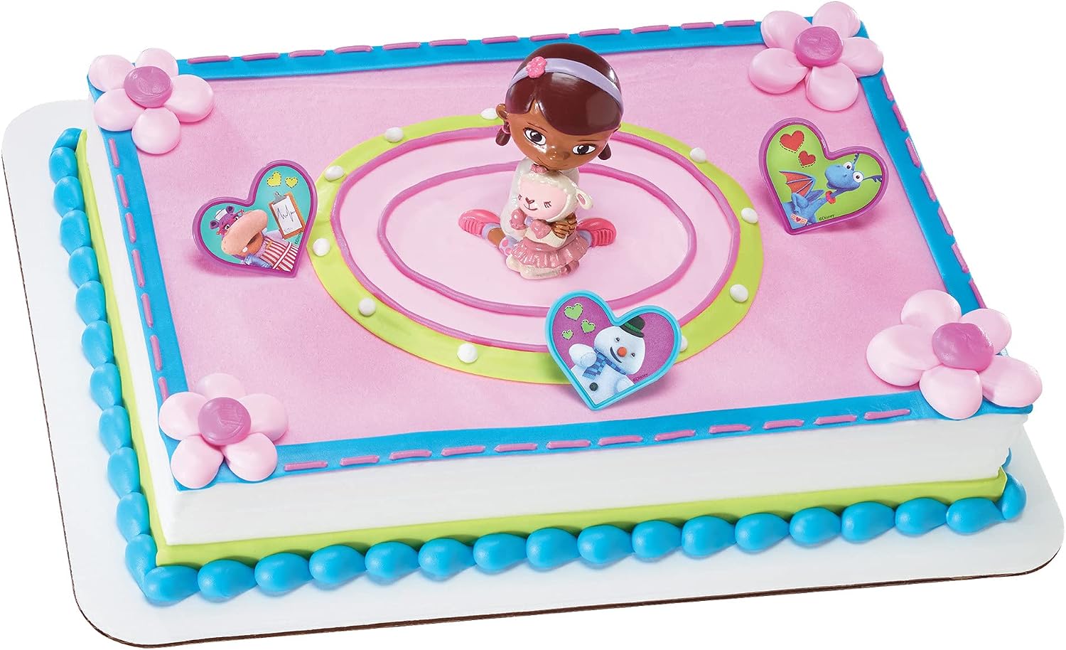 Amazon.com: DecoSet® Doc McStuffins Doc & Lambie Cake Toppers, 4-Piece ...
