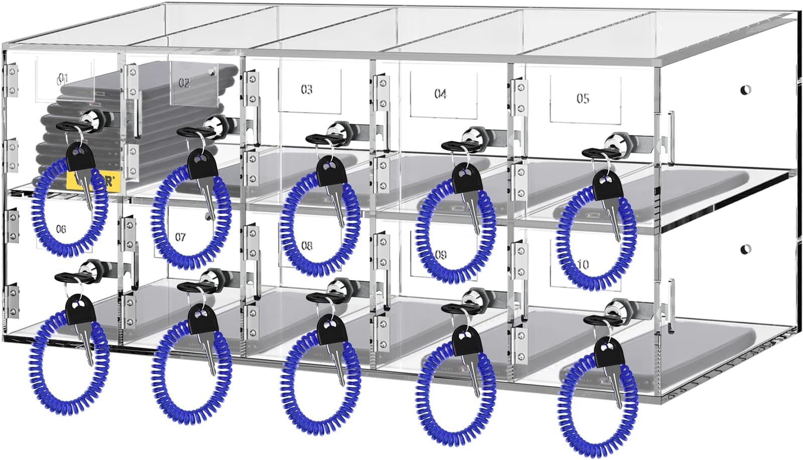 Amazon.com: Global Industrial 12 Doors Tablet & Cell Phone Locker ...