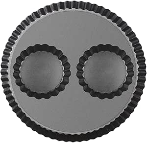 Amazon.com: Yamteck 9 Inch Round Quiche Pans 4 Inch Mini Pans with ...