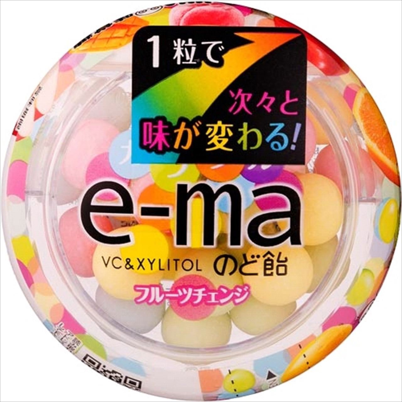 Amazon.com : 33gX6 pieces taste sugar e-ma throat candy container ...