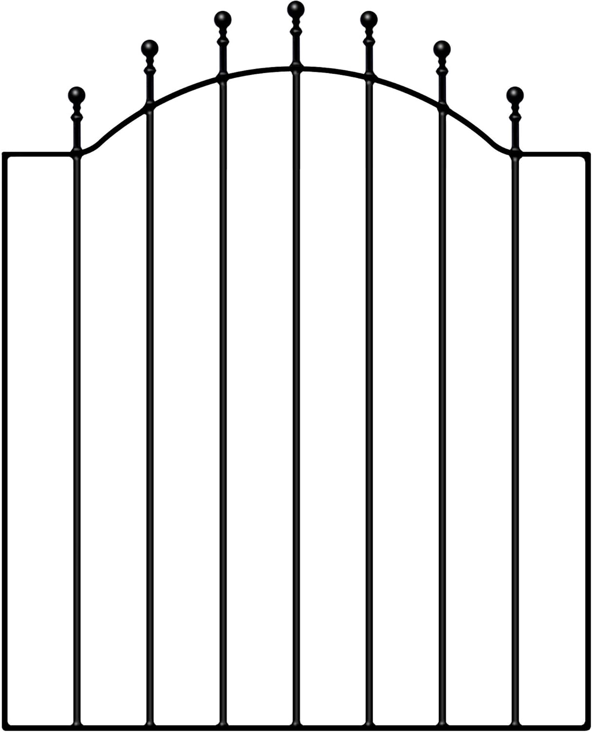 Weston Ball Top Garden Gates 950mm Gap x 1041mm High Galvanised Wrought ...
