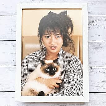 Amazon.co.jp: 額装中山美穂 /80年代アイドルグラビア/昭和/若い頃/ポスター風/A4サイズ額/アートフレーム YH08-2 : ホーム＆キッチン