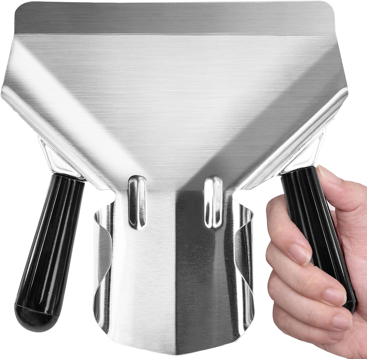 Amazon.com: Bonsicoky Stainless Steel French Fry Popcorn Scoop, Quick ...