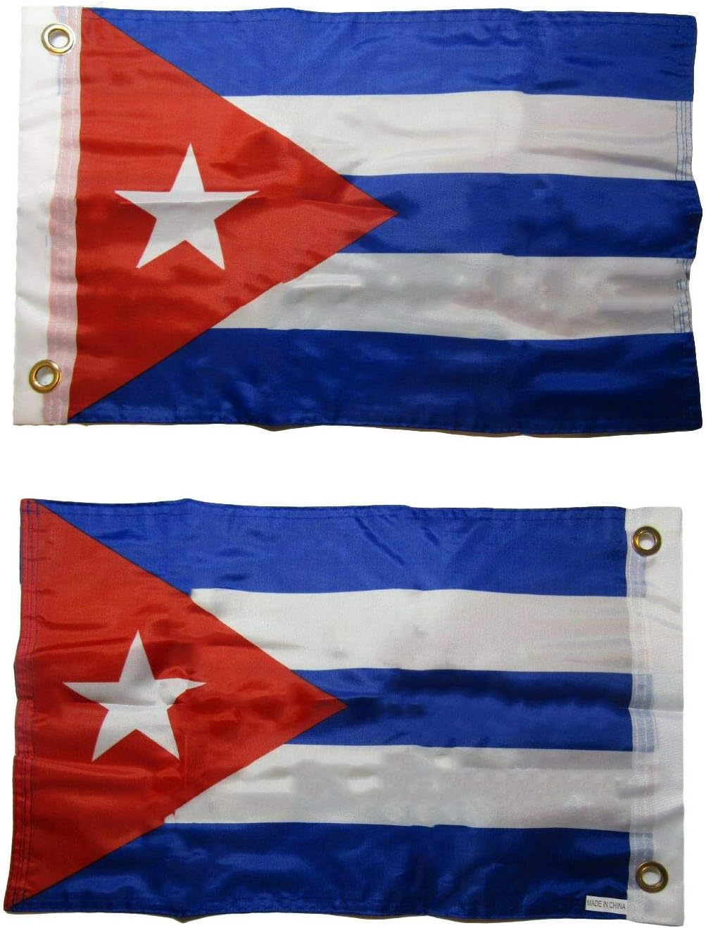Amazon.com: "Flags & Signs" 12x18 Cuban Cuba Country 2 2-ply Nylon Flag ...