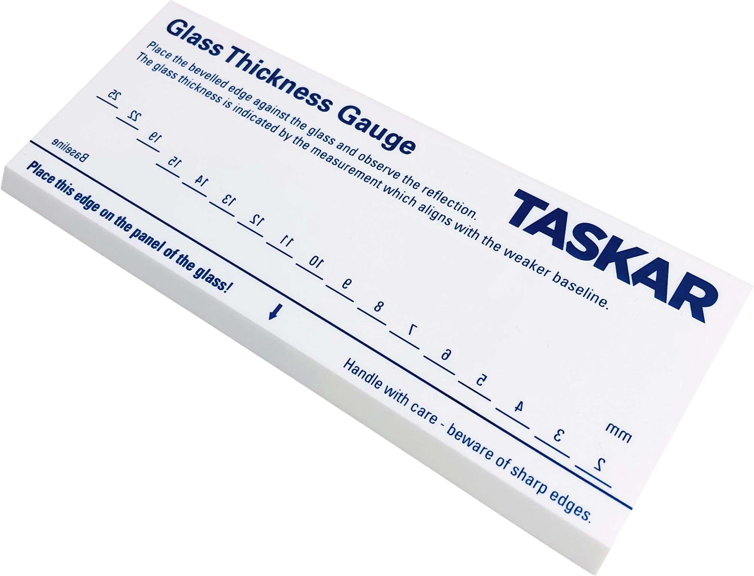 Taskar Outil de mesure d'épaisseur de verre de 2 mm à 25 mm, utilise la ...