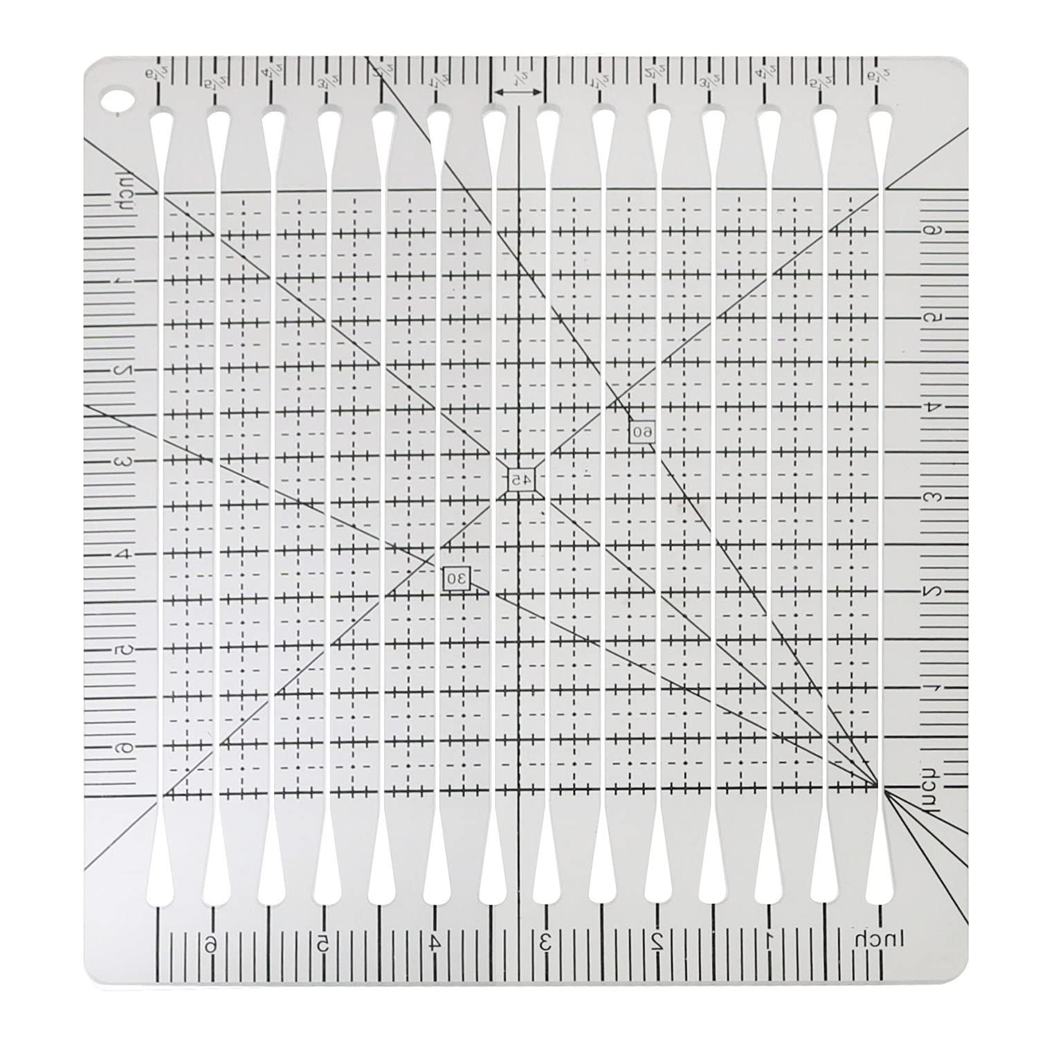 XGNG Quilt Cutting Ruler, 5 in 1 Quilt Cutting Ruler, Charming Shape ...
