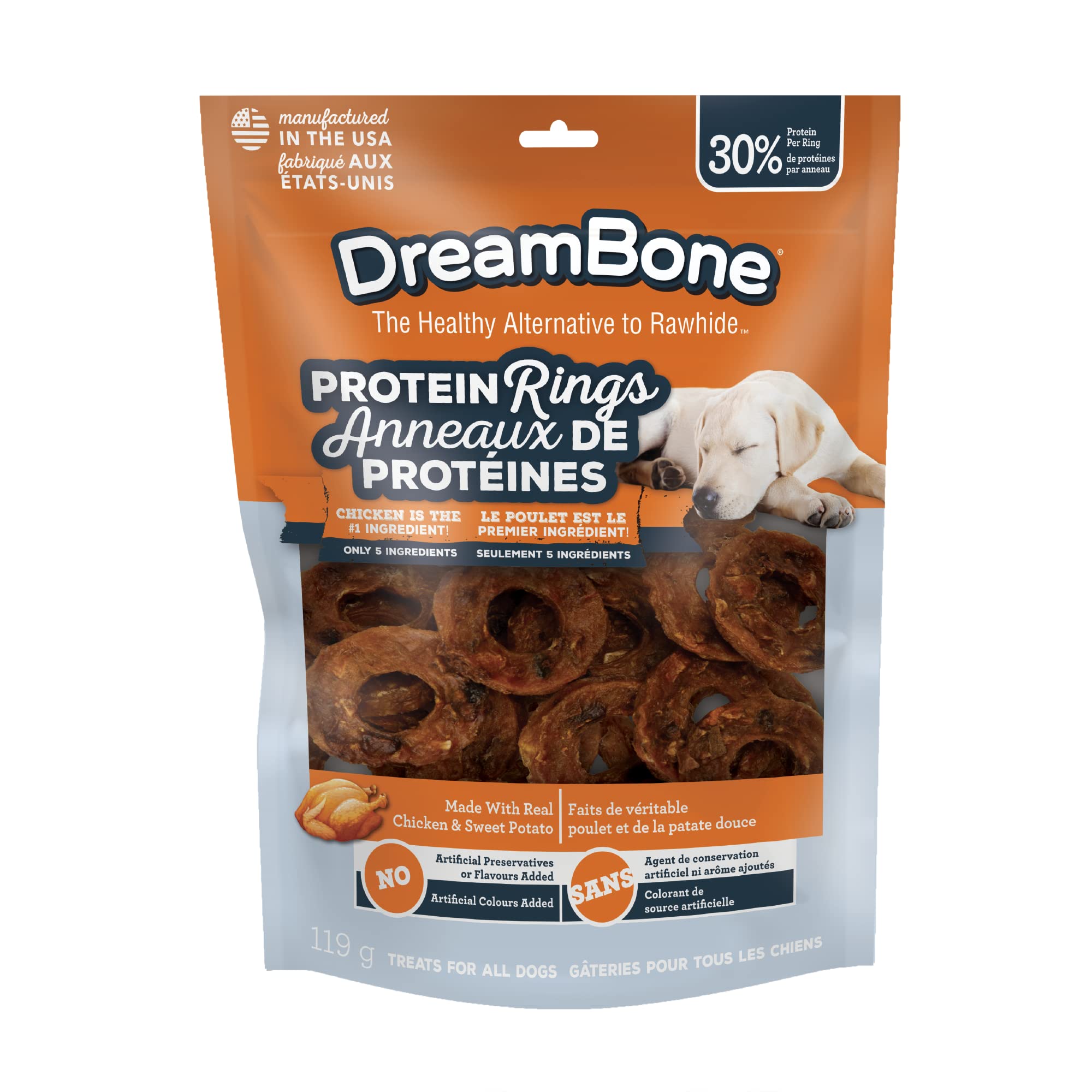 DreamBone Protein Rings Chicken & Sweet Potato 4.2oz, 119g : Amazon.ca ...