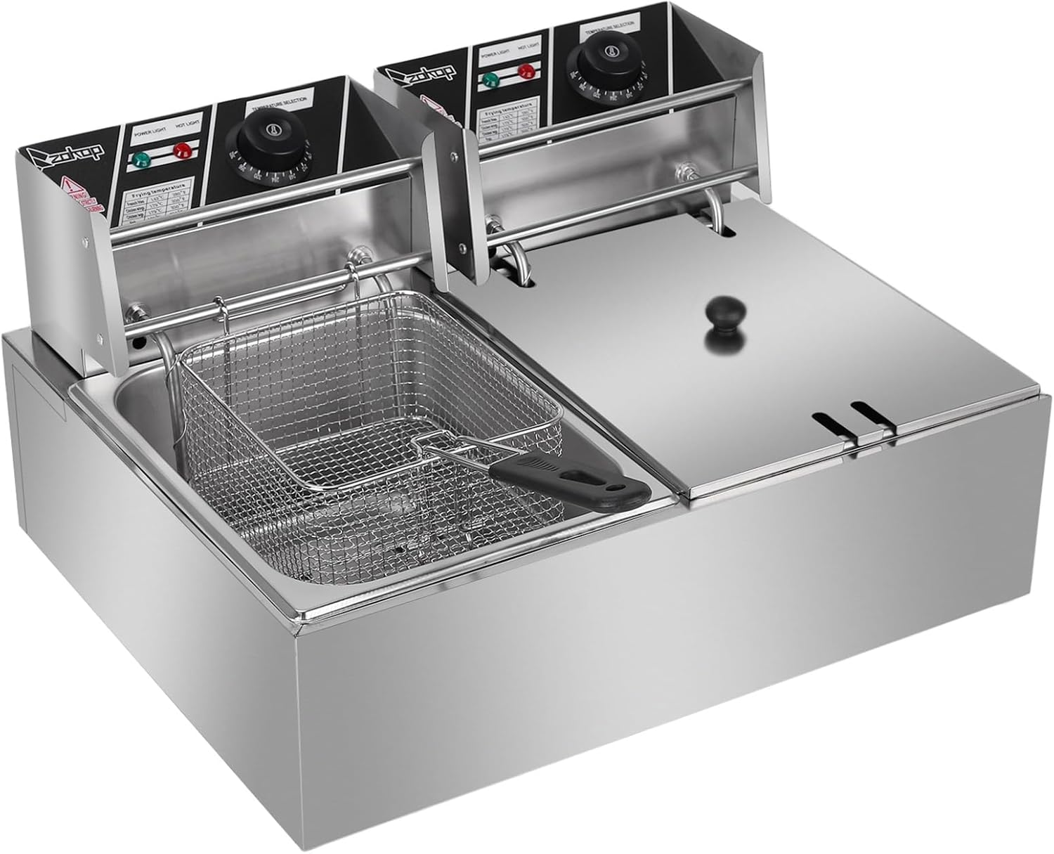 Amazon.com: Electric fryer, stainless steel fryer, electric fryer ...