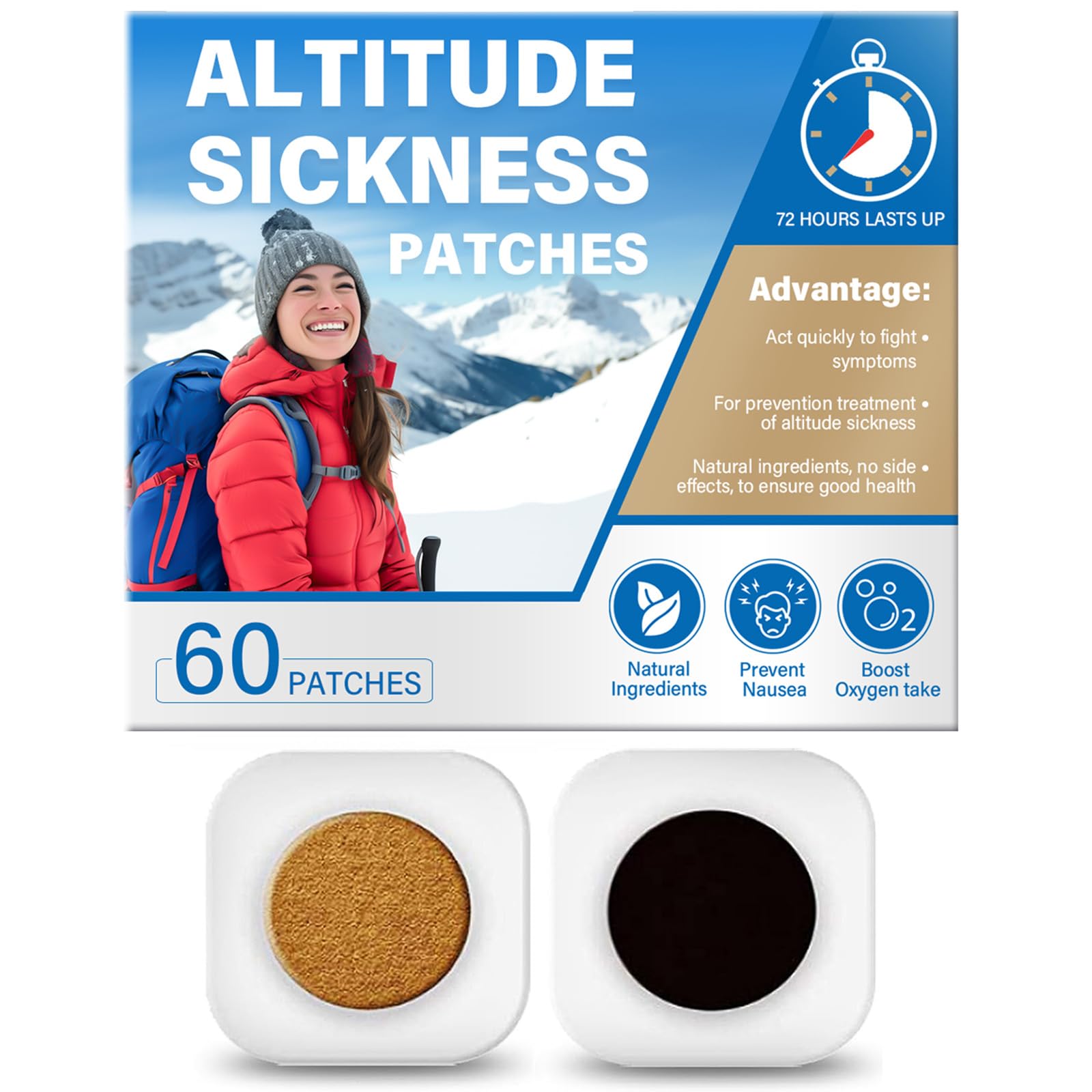 Amazon.com: Yasirona Altitude Sickness Prevention Patches, Fights High ...