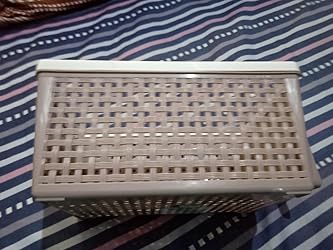 Nayasa Frill Plastic Basket No. 1, Small, Beige : Amazon.in: Home & Kitchen