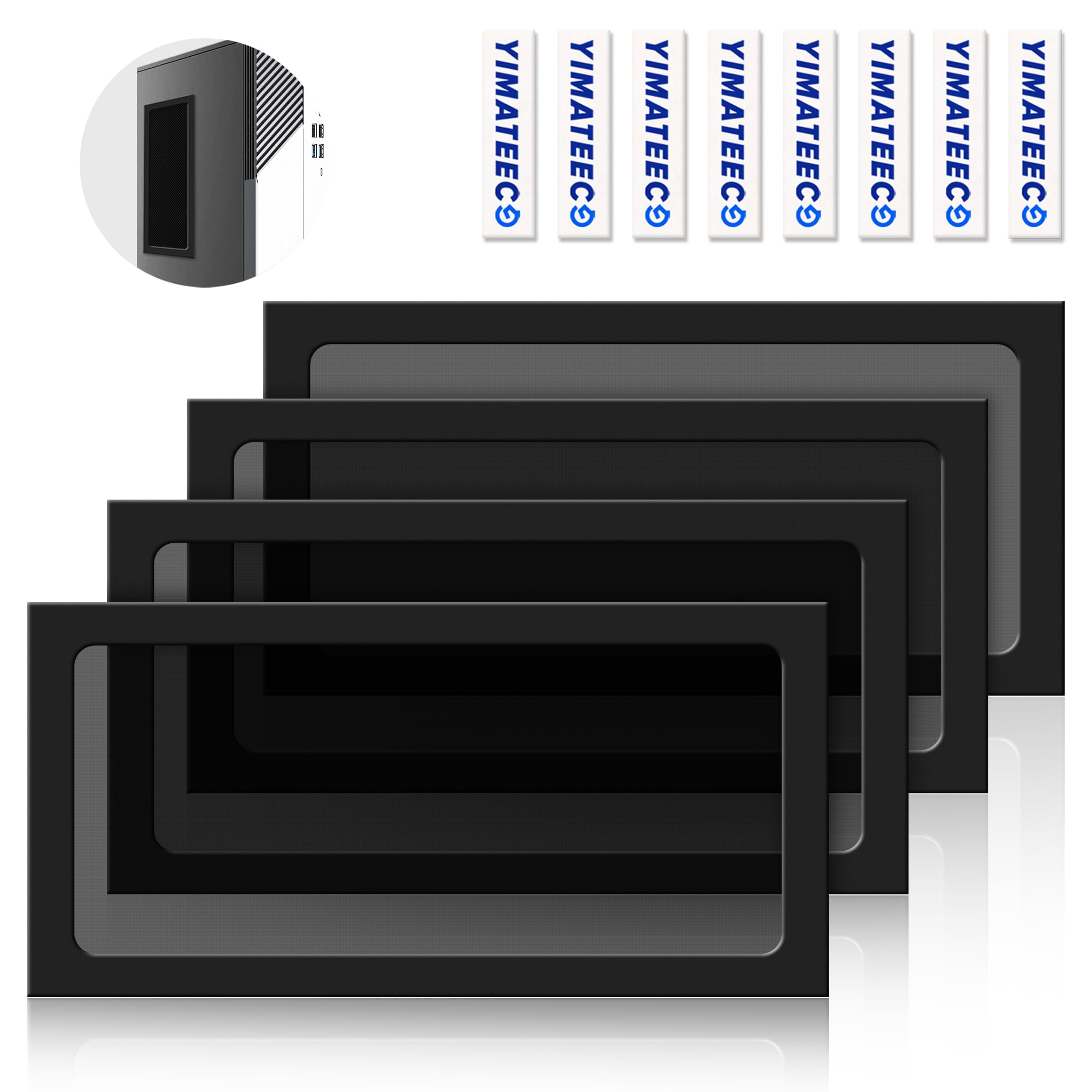 Amazon.com: Dust Filter PC 140mmx280mm for Computer Cooler Fan/PSU ...