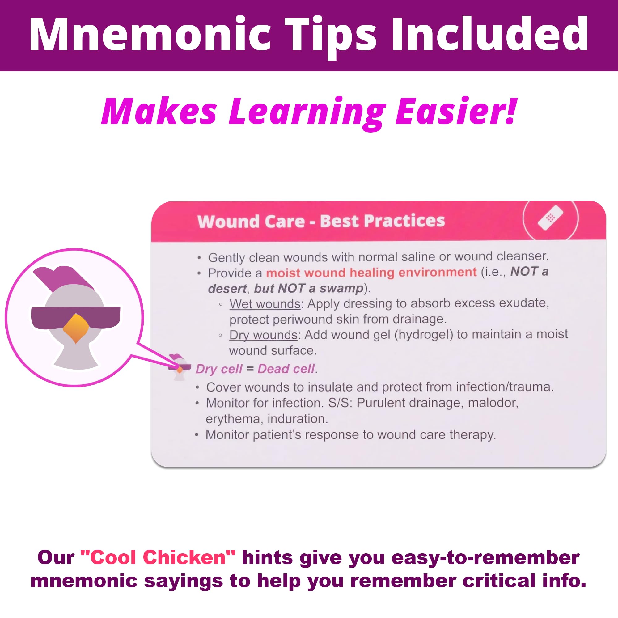 Snapklik.com : Wound Care Flash Cards No Fluff Only Essential Info For ...