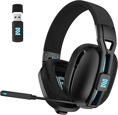 Amazon.com: COLUSI M600 Wireless Gaming Headset for PS5 PC,Laptop, 2.4G ...