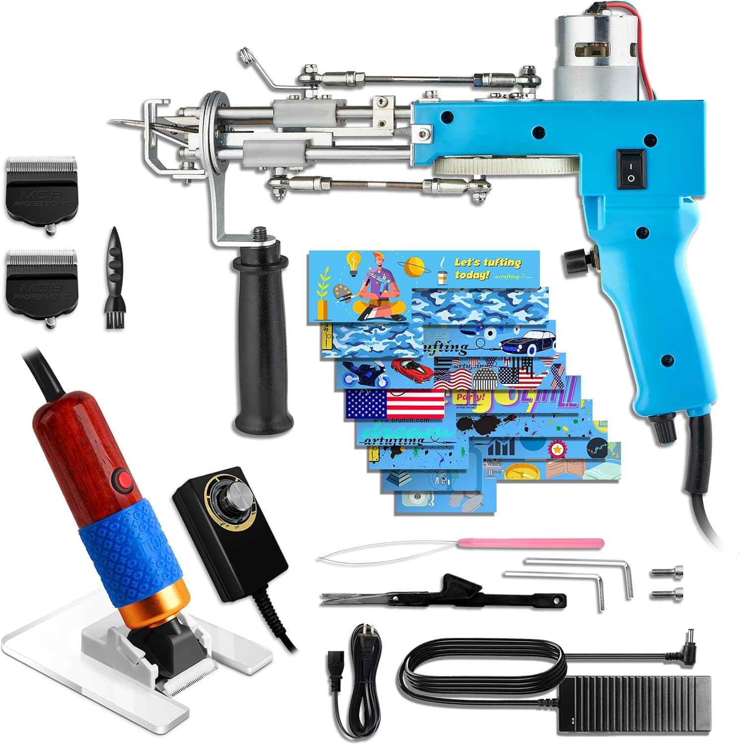 Amazon.com: Tufting Gun Starter Kit with Carpet Trimmer - artufting 2 ...