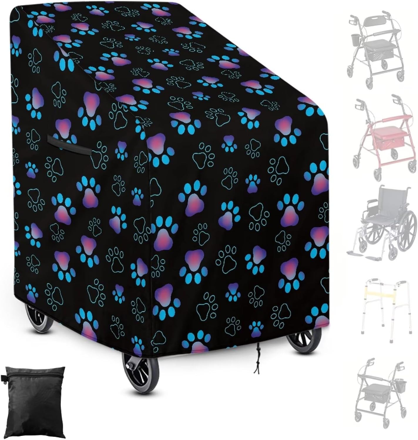 Amazon.com: Luarisgur Paw Walker Cover for Rolling Walker Waterproof ...