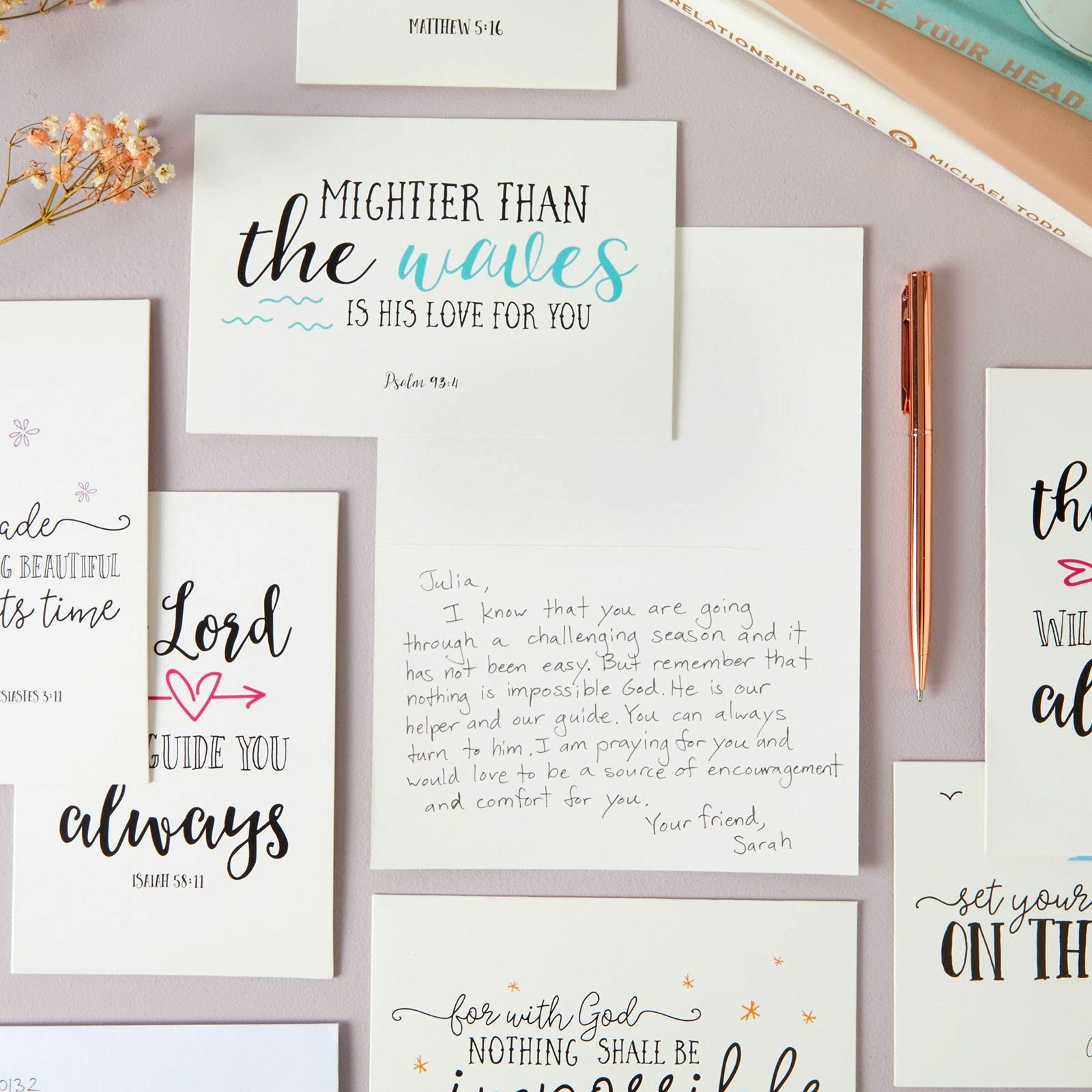 48 Pack Christian Greeting Cards, Encouragement Note Cards with ...
