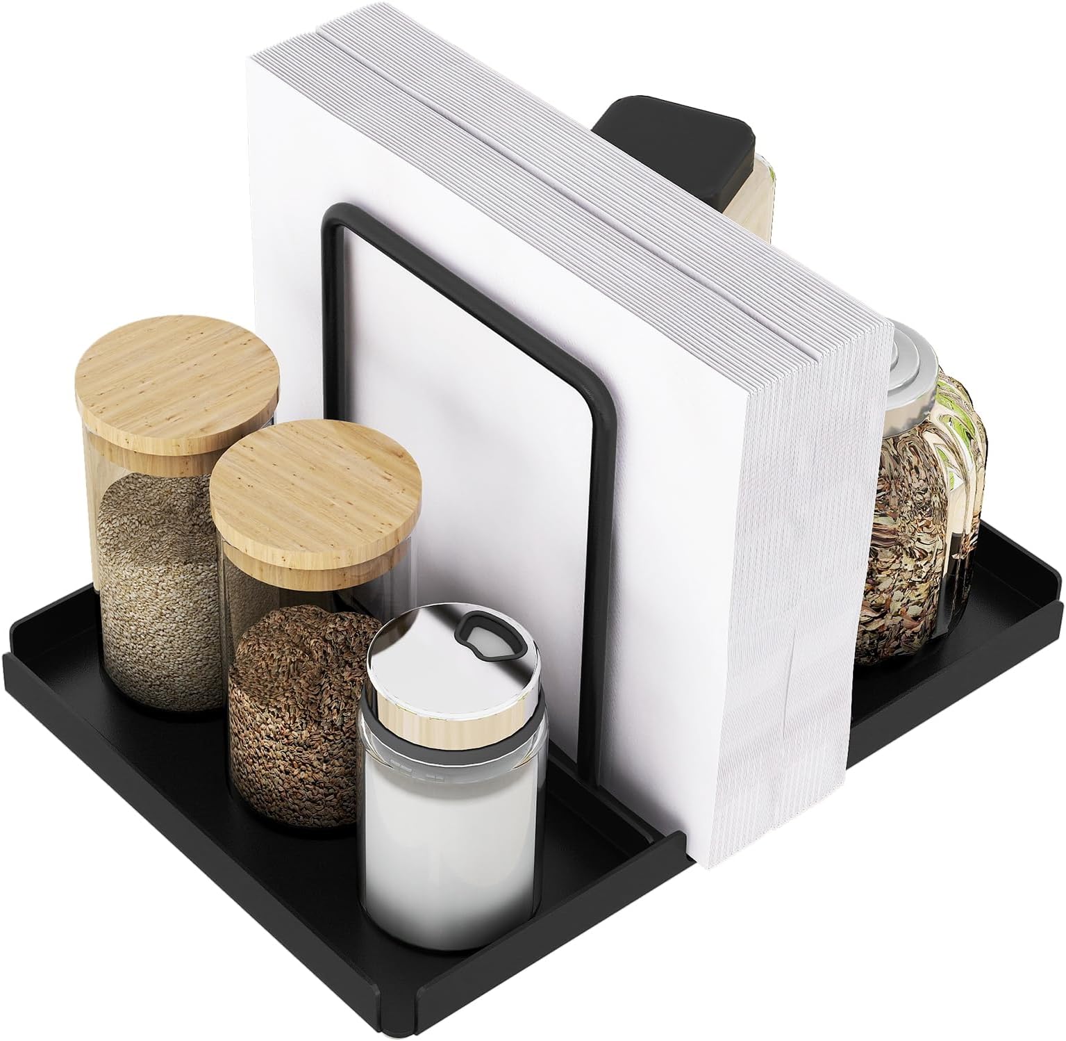Amazon.com: CatTerranM Napkin Holder for Table, Metal Black Napkin ...
