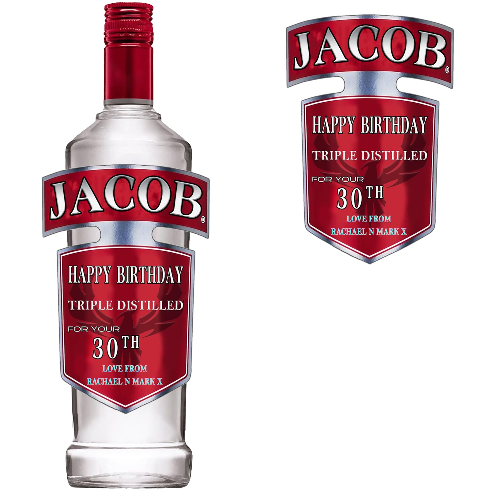 Smirnoff Vodka Label Johnnie Walker Red Label Whisky & Smirnoff Red
