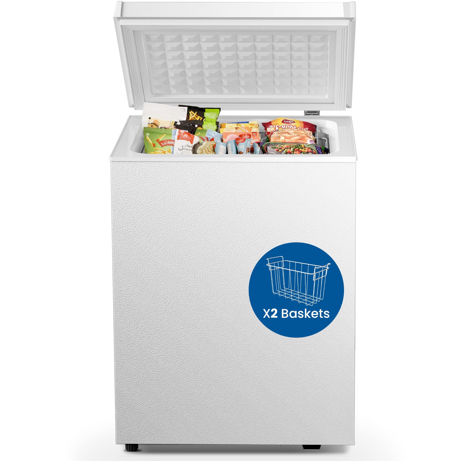 Amazon.com: Electactic Chest Freezer 2.8 Cubic Feet Compact Freezer ...