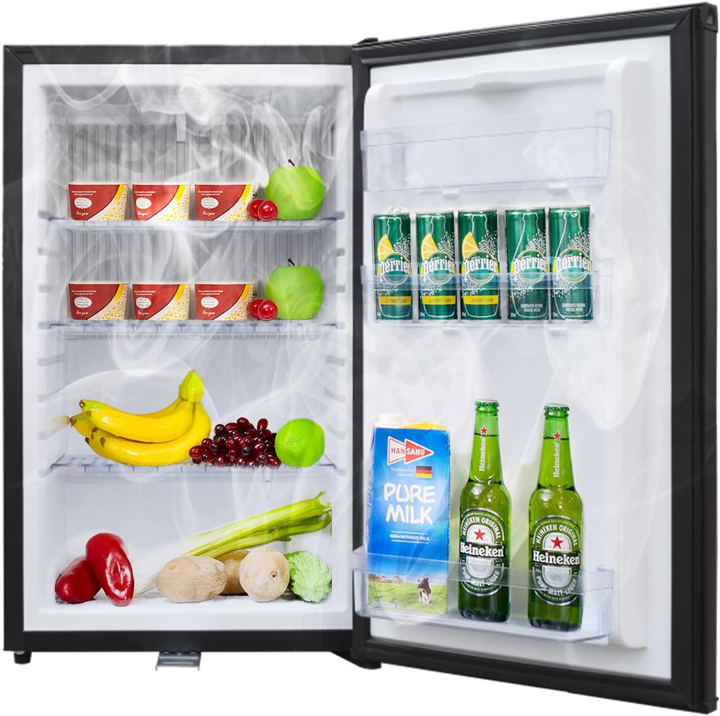 Techomey 12V Fridge, 50L, 12V Fridge for Campervan, Camping Fridge 12V ...