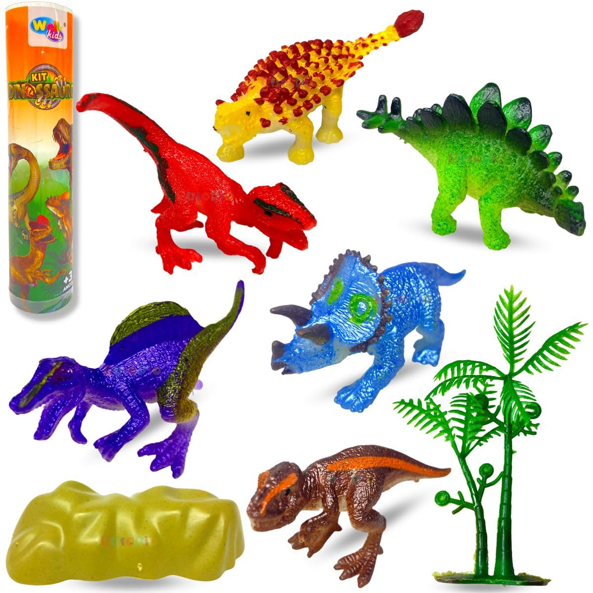 Kit Dinossauros, Miniaturas, 8 Peças, Sortidos | Amazon.com.br
