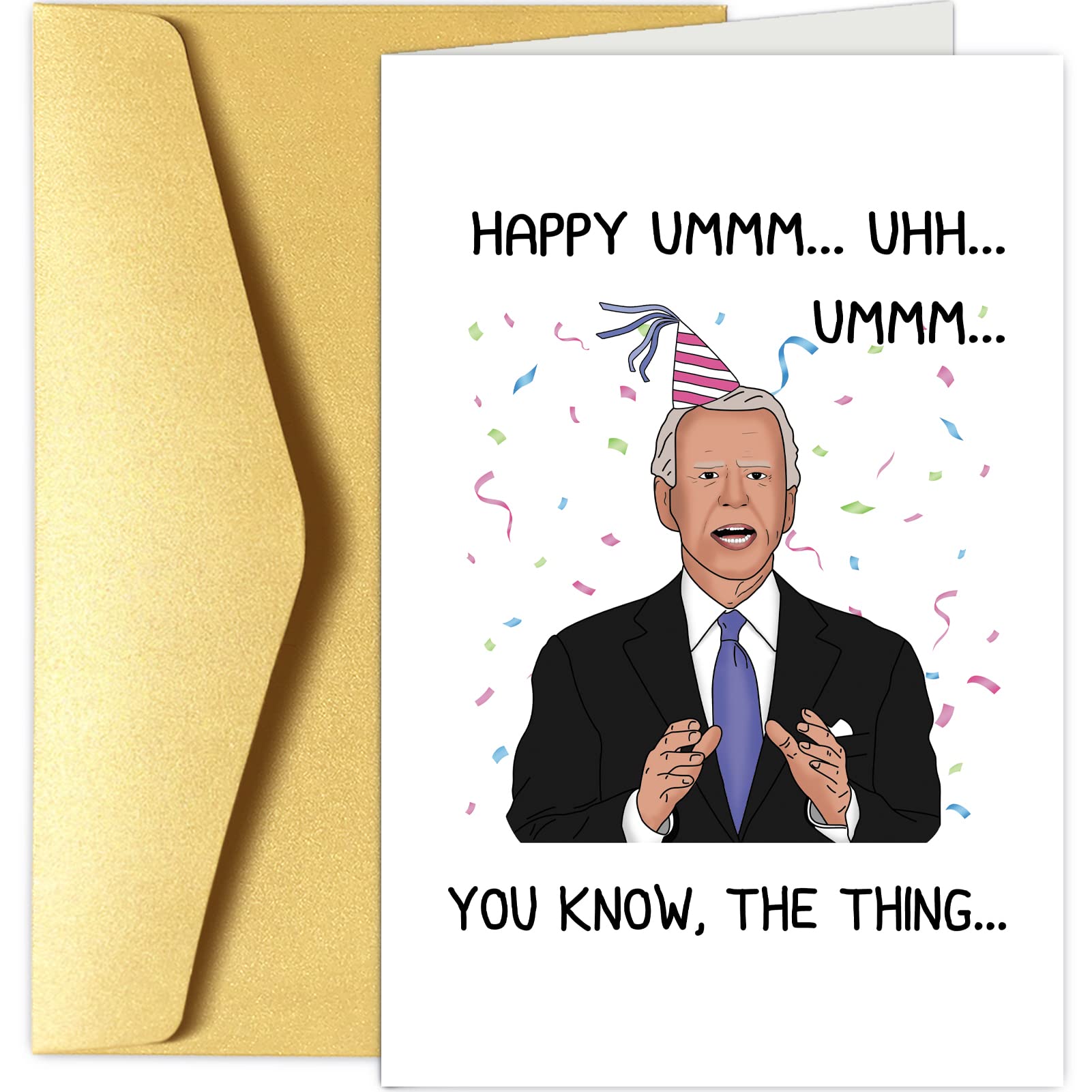 Buy Joe Biden Birthday Card, Funny Happy Birthday Card for Him Her ...