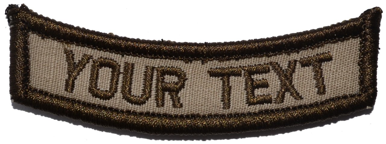 Amazon.com: Customizable Text Rocker Patch w/Hook Fastener - Patch ...