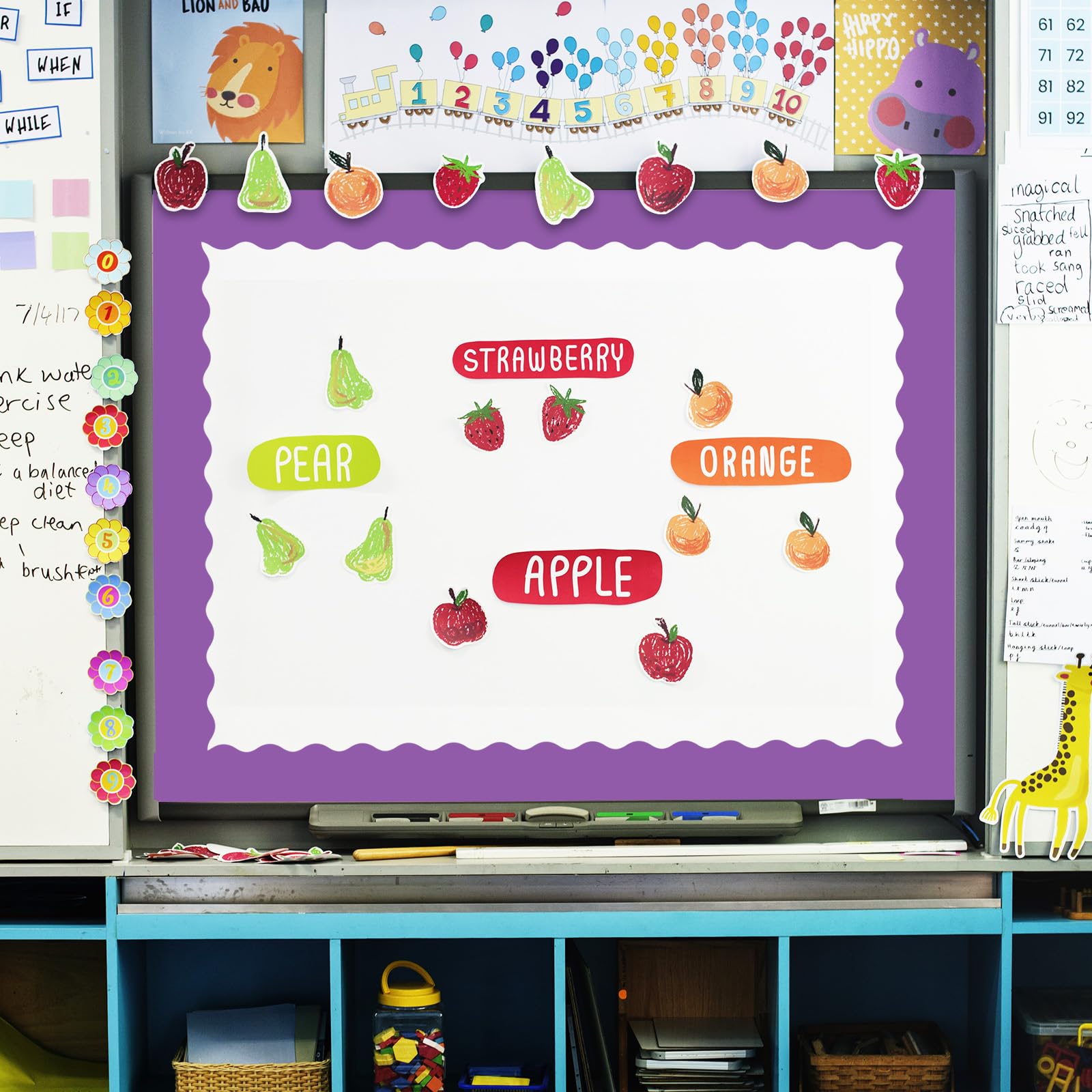 Black Border For Bulletin Board Blue Cloud Bulletin Board Border - 65ft ...