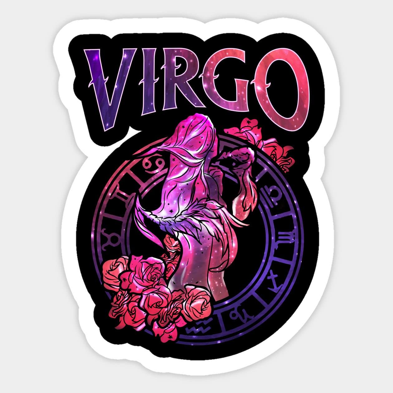 Amazon.com - Virgo Zodiac Astrology Signs Stickers Decal for Laptop ...