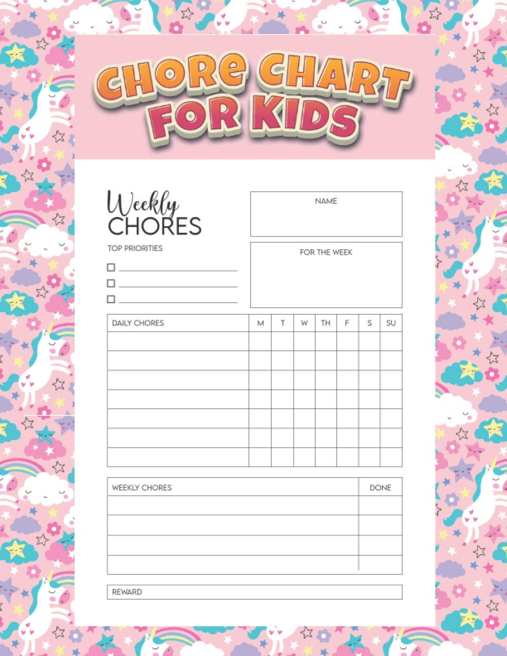 Buy Chore Chart for Kids: Perfect to Plan your Weekly and Monthly ...