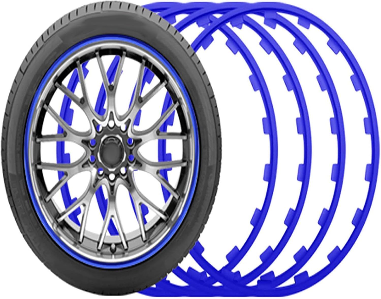 Amazon.com: LenTLy Rim Protector 16-20 Inch Wheel Edge Protector, 4 ...