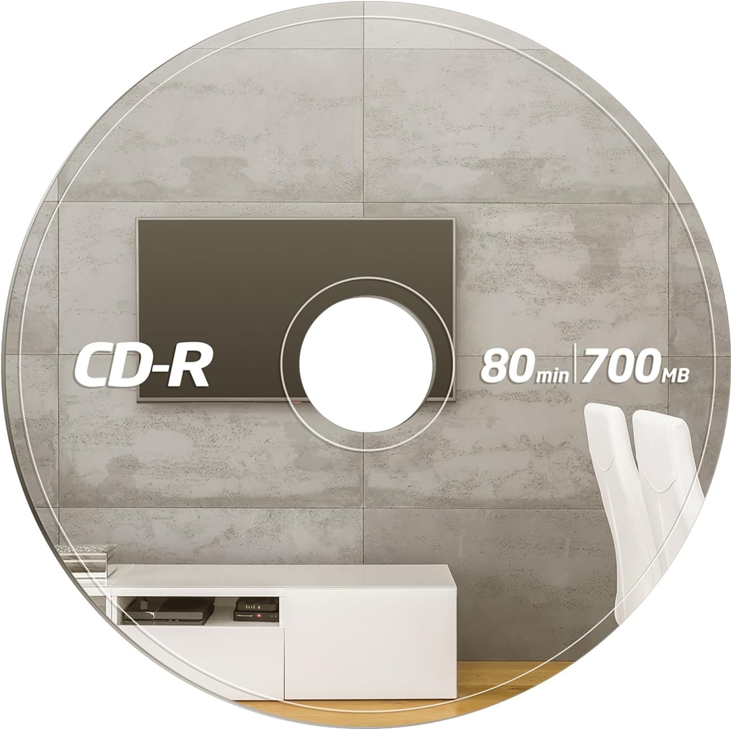 Amazon.com: Generic CD Mirror Disc Wall Mirror Decor, Classic Vinyl ...