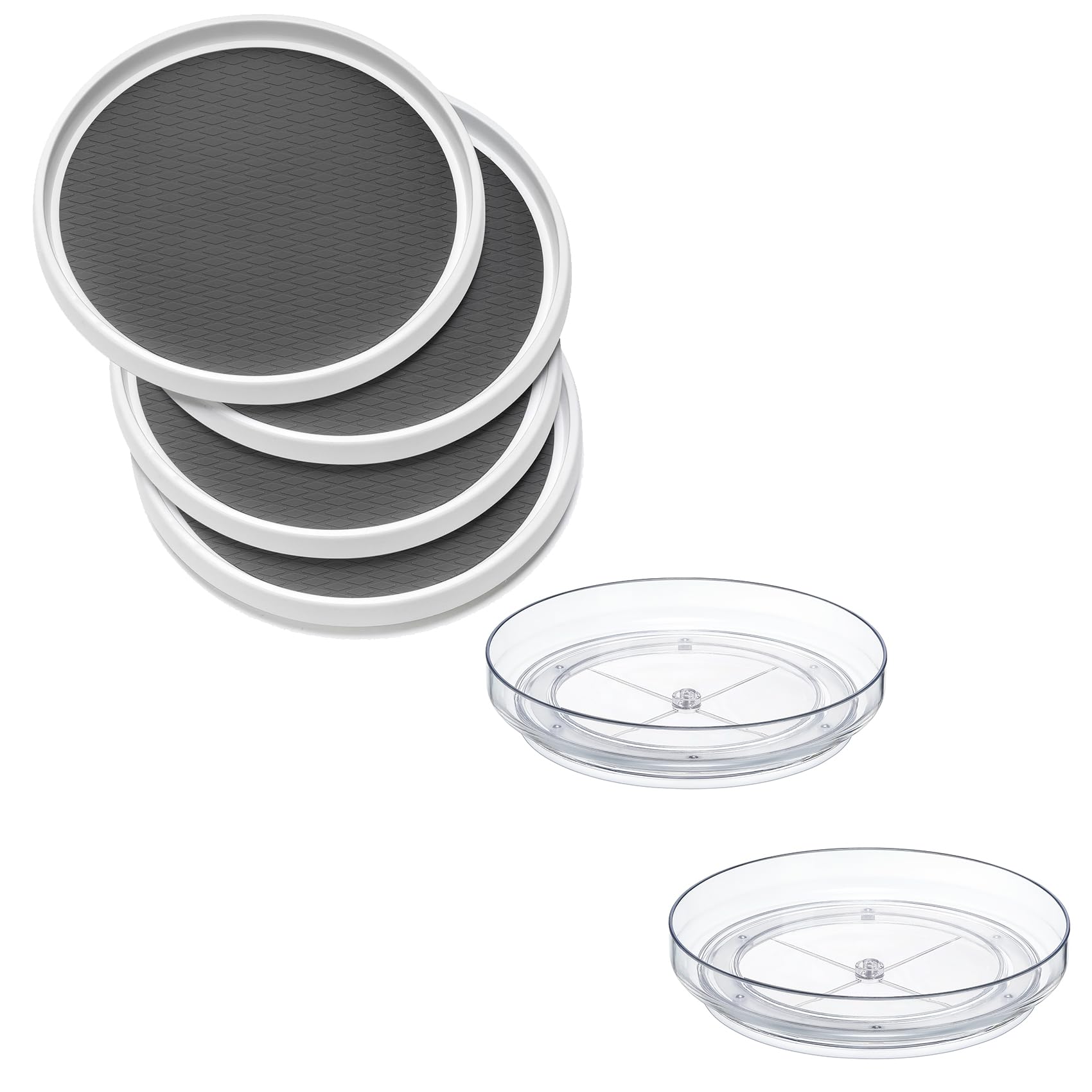 Amazon.com - 4 Pack 10" Lazy Susan Organizer + 2 Pack 9" Clear Lazy ...