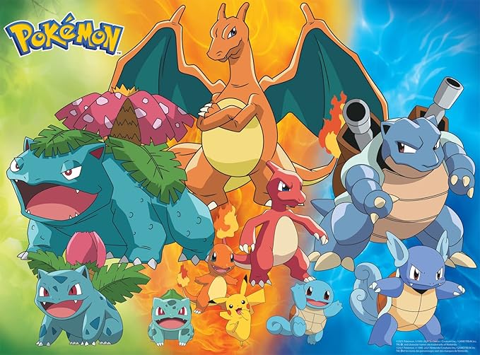 Amazon.com: Buffalo Games Pokémon Kanto Region Evolutions 1000 Piece ...