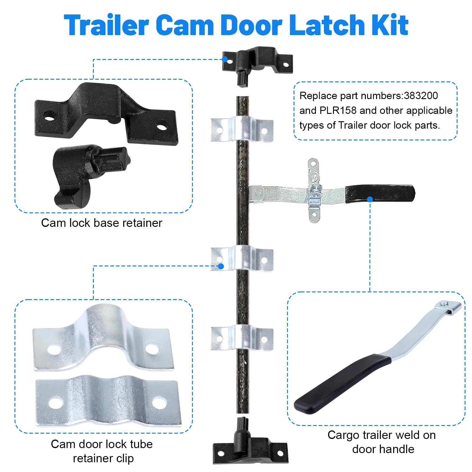 Enclosed Trailer Door Parts Kit Ramps & Double Doors Legend