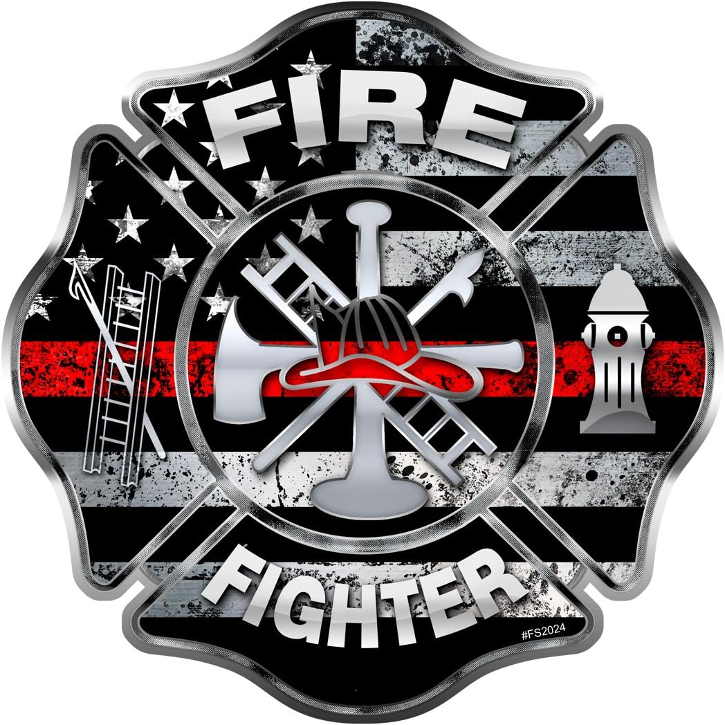 Amazon.com - Fireman Maltese Cross Axe Firefighters EMT Paramedics ...