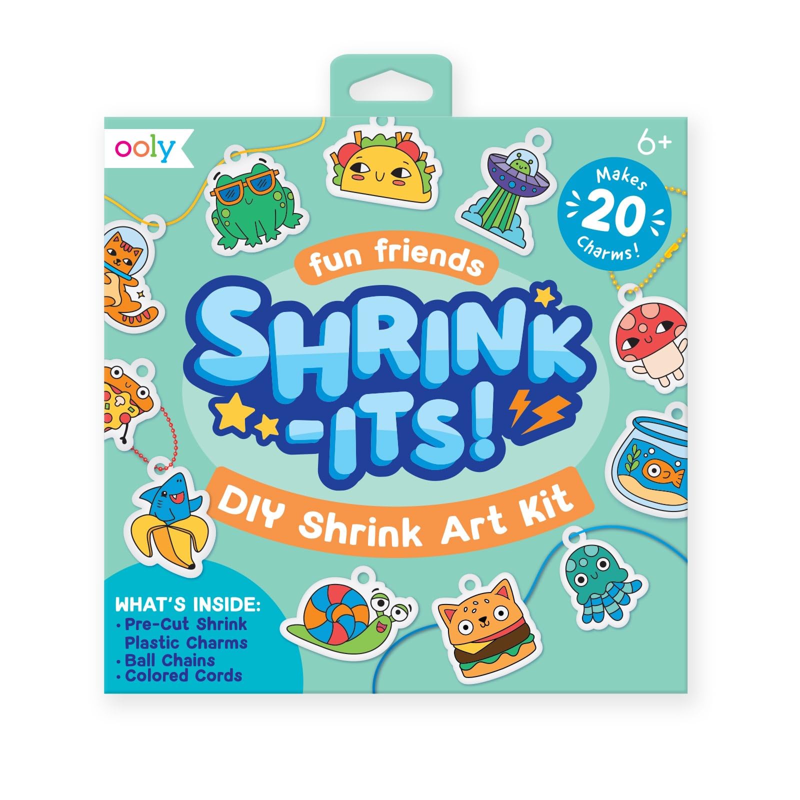 Amazon.com: Ooly Shrink-Its 28 PC DIY Shrinking Art Kit That Creates ...