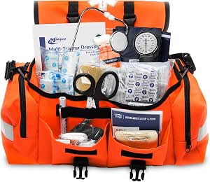 Amazon.com: MFASCO Complete Emergency Response First Aid Kit Trauma Bag ...