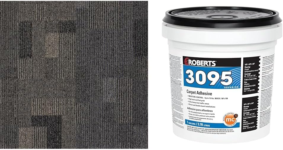 Mohawk Basics 24" x 24" Berber (Loop Pile), 0.09" Pile Height, Carpet ...