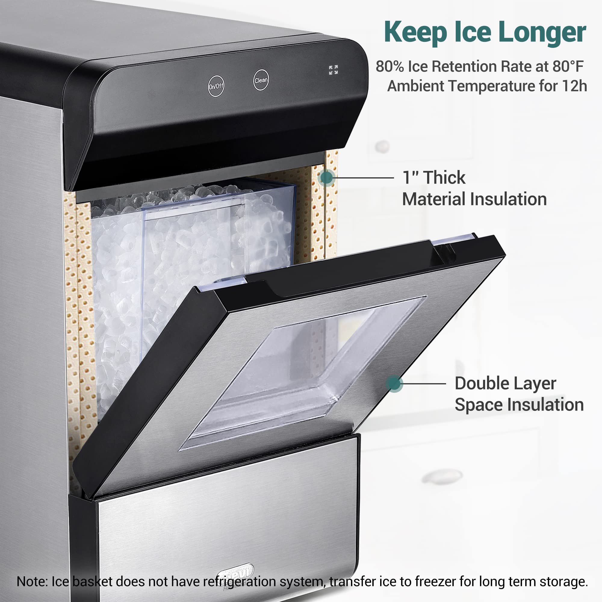 Snapklik.com : Gevi Household V20 Countertop Nugget Ice Maker