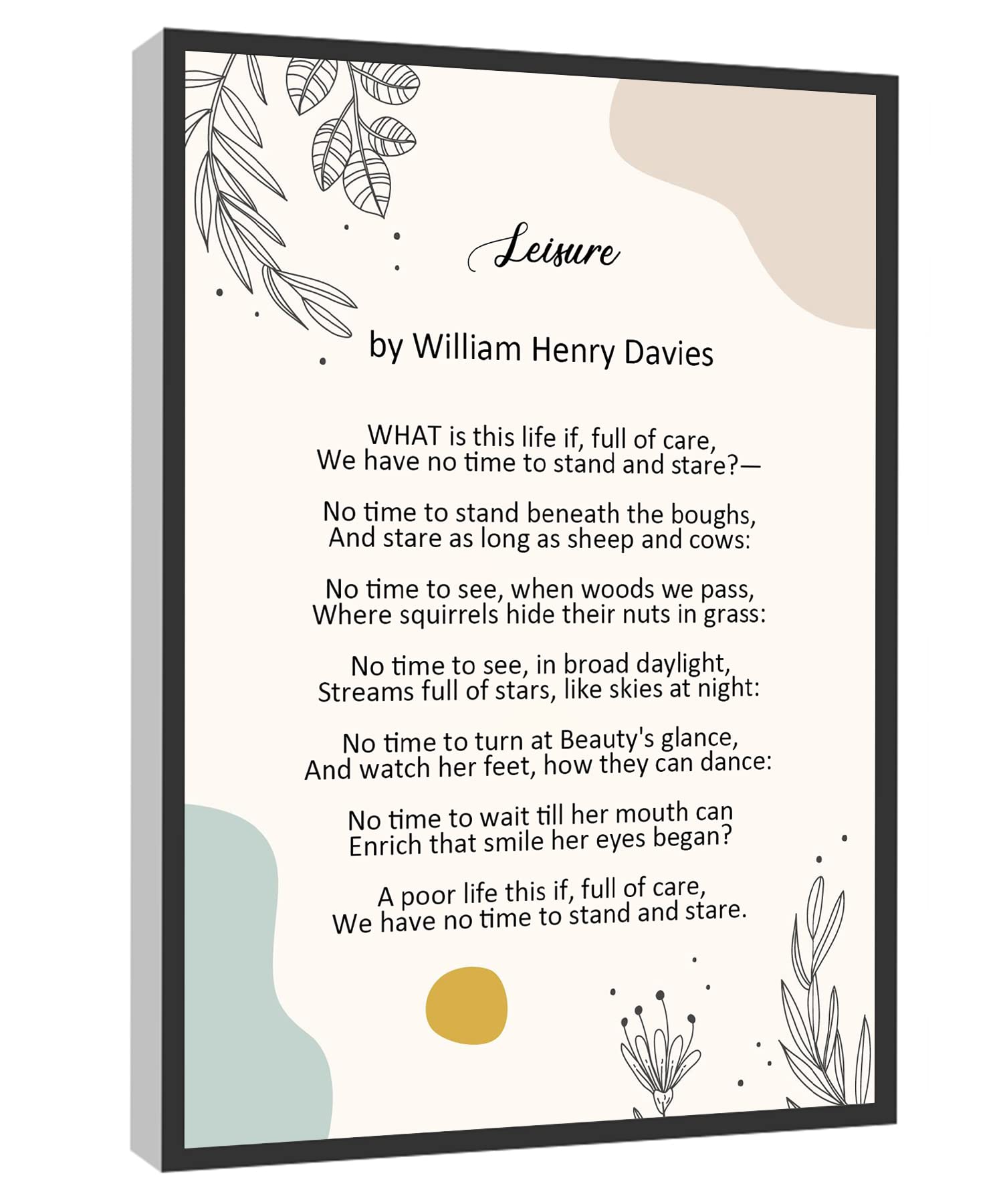 Leisure Poem By William Henry Davies