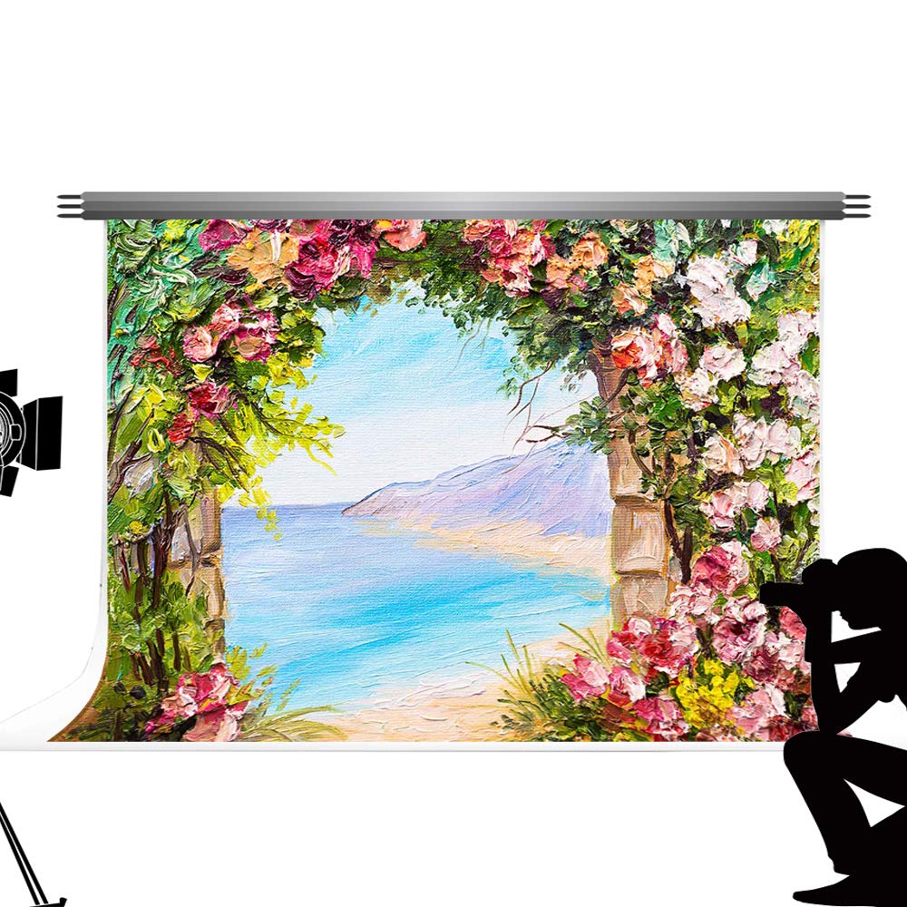 Kate Photo Backdrop 10x6 5ft 3x2m Seaside Flower Arch Portrait ...