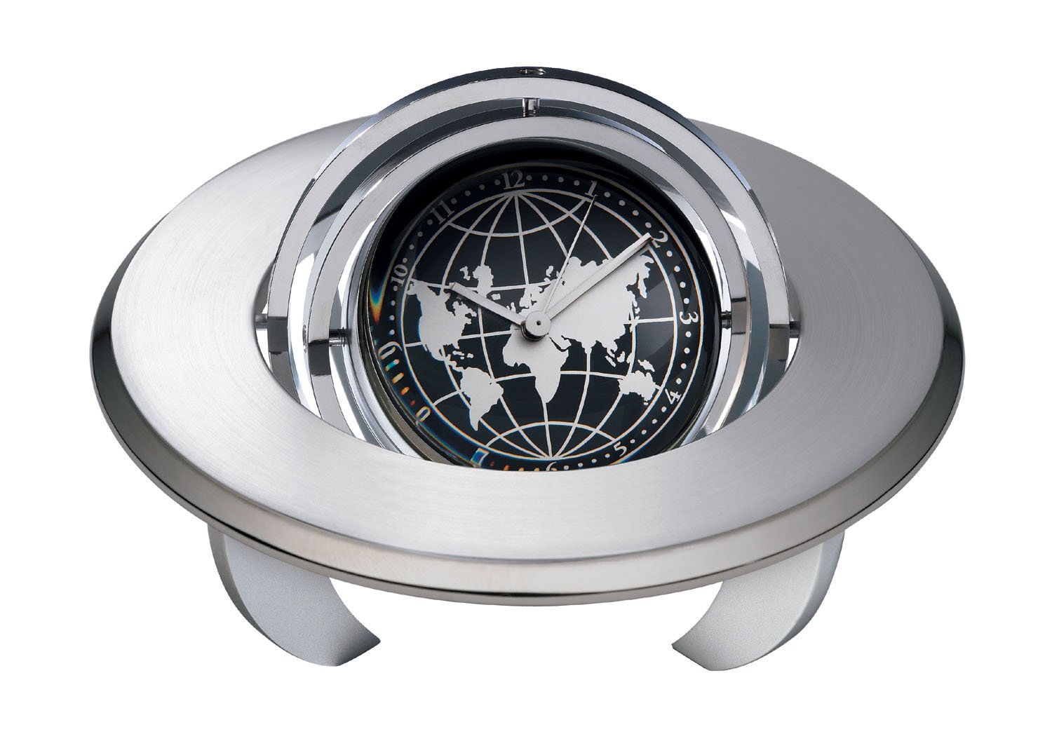 Amazon.com: AllGiftFrames Spinning Globe Planet Clock with ...