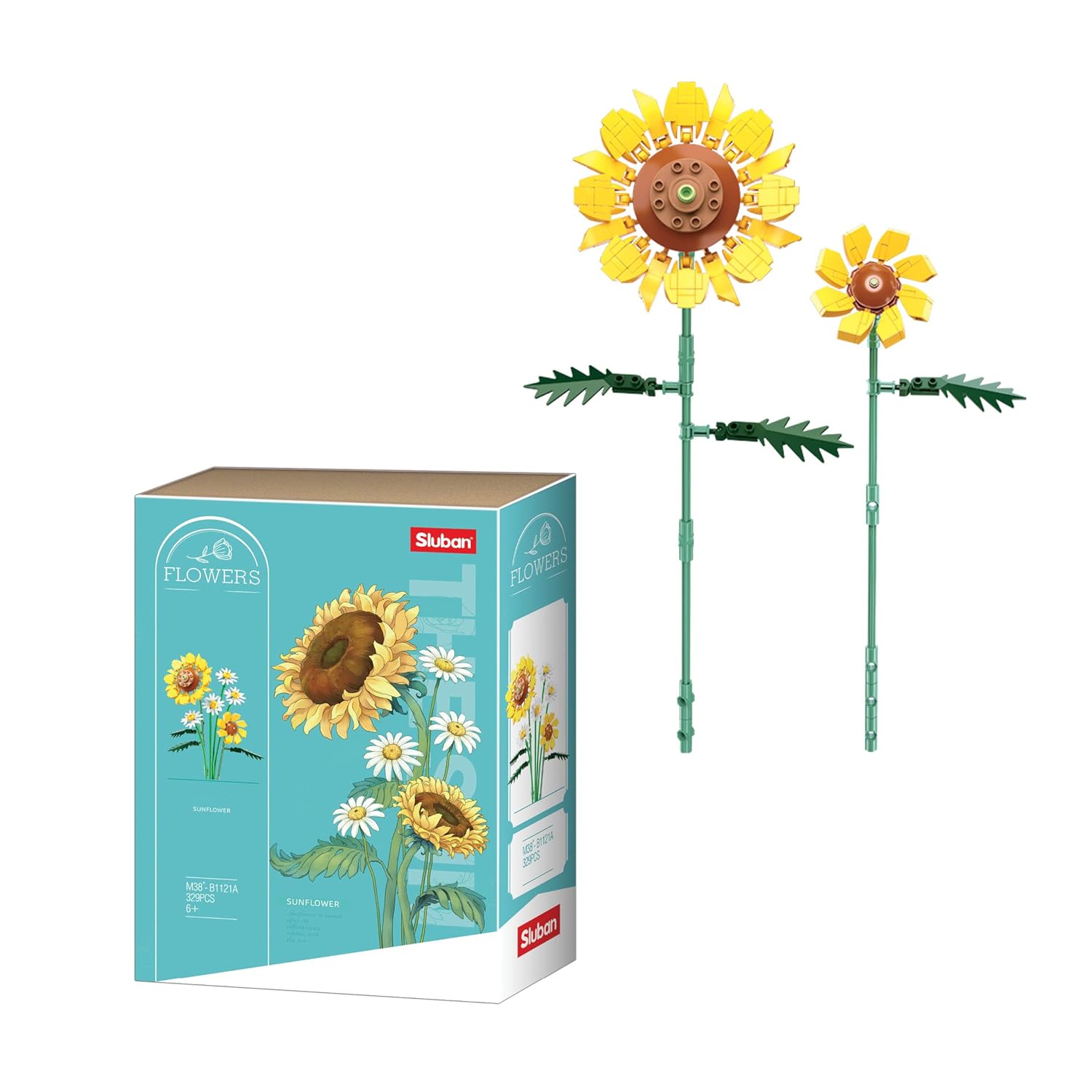 Sluban Sunflower– 325 Pcs Building Blocks Kit for Boys and Girls Aged 6 ...