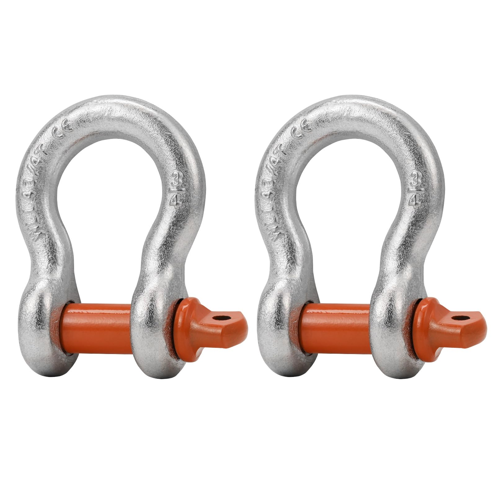 Amazon.com: Leero 3/4" D Ring Shackles, 4.75 tons (9,500 Lbs) Working ...