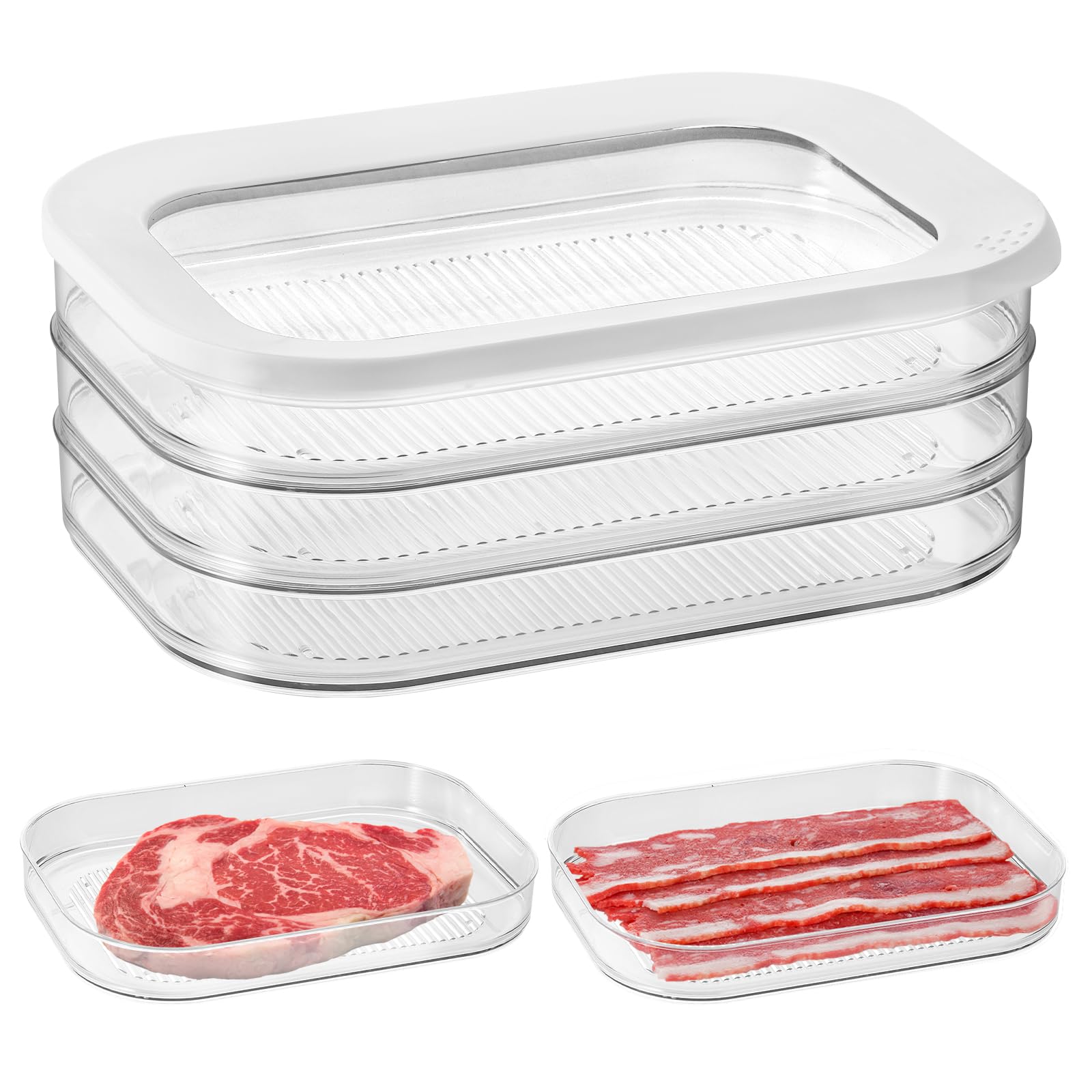 Cold Cuts Storage Containers for Fridge, Lunch Meat Storage Containers ...