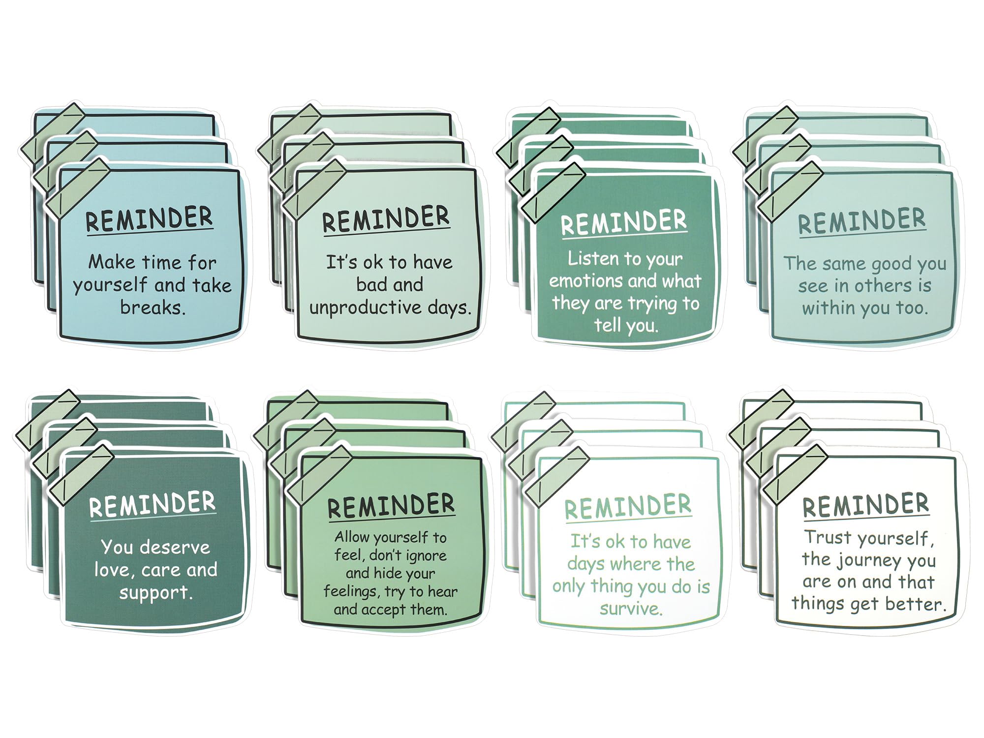 Snapklik.com : 24 Pcs Mental Health Awareness Stickers Mindfulness ...